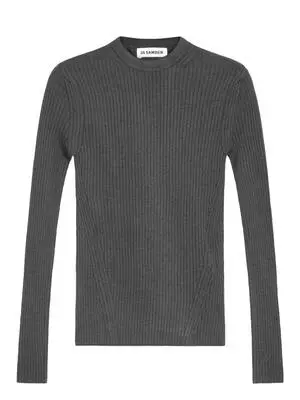 JIL SANDER Jil Sander Lightweight Wool Blend Sweater Grey