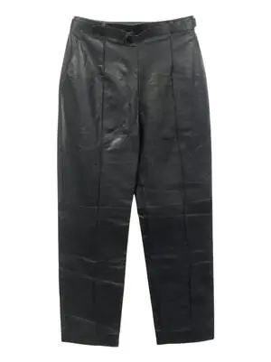 Hermès Belted Leather Trousers - Black