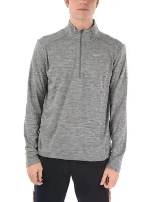 Nike Nike Dri-FIT Logo-Print Sweatshirt Grey