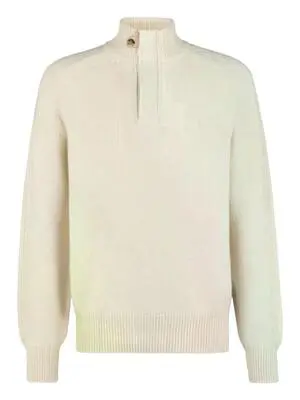 TOD'S Cashmere Half-zip Pullover - Neutrals
