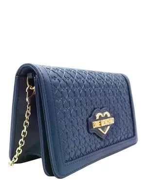 Moschino Embossed Logo Bag - Blue