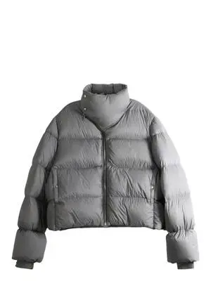 Rick Owens Rick Owens High-Neck Padded Jacket Grey