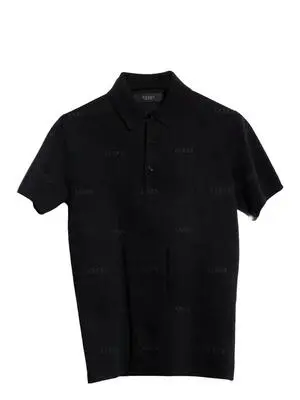 Gucci Wool Silk -jacquard Polo Shirt - Black