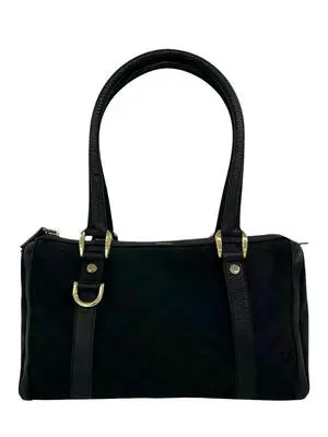 Gucci Gg Canvas Abbey D Ring Boston Bag - Black