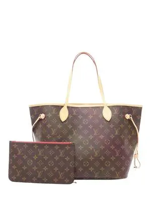 LOUIS VUITTON Monogram Neverfull Mm Tote Bag - Brown