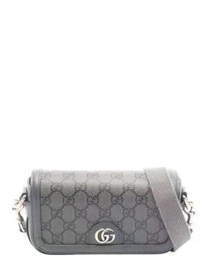 Gucci Super Mini Ophidia Crossbody Bag - Grey