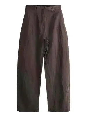 CASEY CASEY Coco Pleated Wide-Leg Trousers