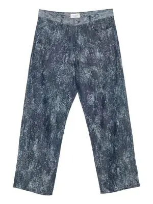 LANEUS LANEUS Acid Wash Jeans