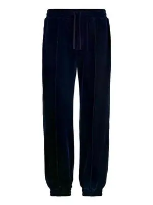 Valentino Garavani Velvet Track Pants - Blue