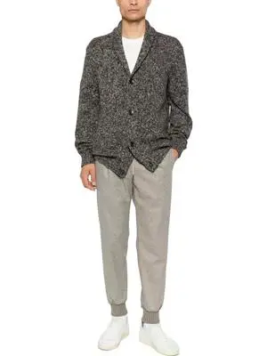 Tagliatore Drawstring-waist Ribbed-cuff Track Pants - Brown