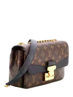 LOUIS VUITTON Louis Vuitton Marceau Monogram Canvas Shoulder Bag With Leather Accents Black