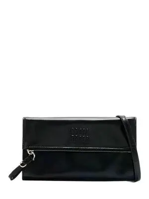 Miu Miu MIU MIU Leather Pouch Black