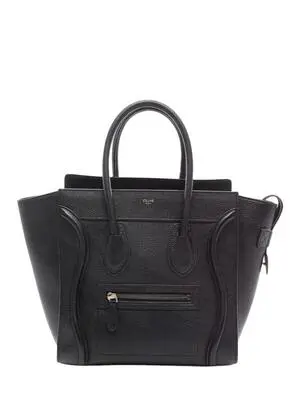 Celine Micro Luggage Tote Bag - Black