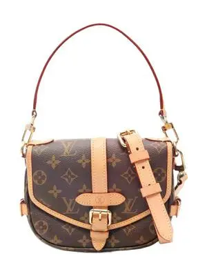 LOUIS VUITTON Saumur Bb Monogram Handbag - Brown