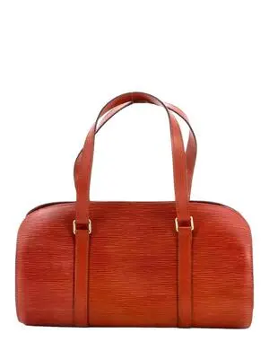 LOUIS VUITTON LOUIS VUITTON Soufflot Epi Leather Handbag Brown