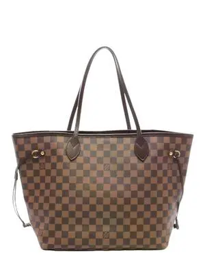 LOUIS VUITTON Louis Vuitton Damier Ebene Neverfull Tote Bag Brown