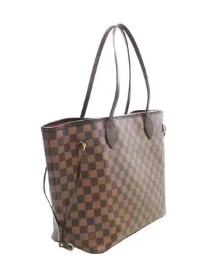 LOUIS VUITTON Damier Ebene Neverfull Tote Bag - Brown