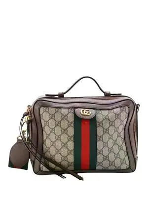 Gucci Ophidia Gg Coated Canvas Camera Bag - Brown