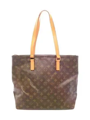 LOUIS VUITTON Monogram Canvas Cabas Mezzo Tote Bag - Brown