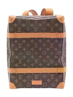 LOUIS VUITTON Louis Vuitton Monogram Soft Trunk PM Backpack Brown