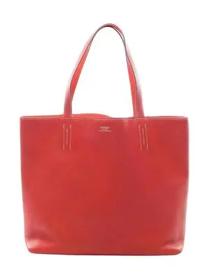 Hermès 2013 Clemence Double Sens 45 Tote Bag - Red