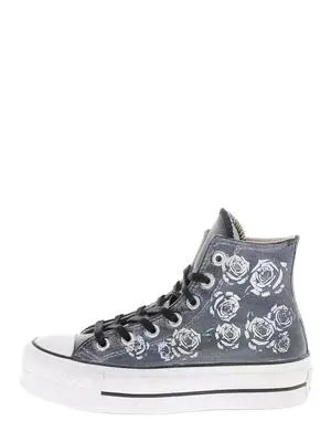 CONVERSE Converse All Star Chuck Taylor Floral Platform High Top Sneakers Grey