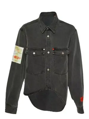 Heron Preston Cotton Oversized Shirt - Grey