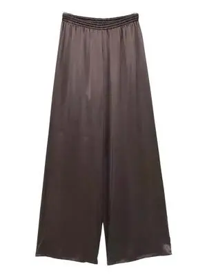 Dusan Satin Finish Palazzo Pants - Purple