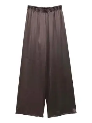 Dusan Satin Finish Palazzo Pants - Purple