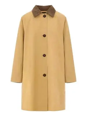 THE ROW Cotton Gabardine Single-breasted Coat - Neutrals