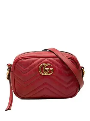 Gucci GUCCI GG Marmont Matelassé Bag Red