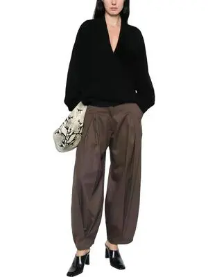 Frenckenberger Frenckenberger Johnny V-Neck Cashmere Sweater Black