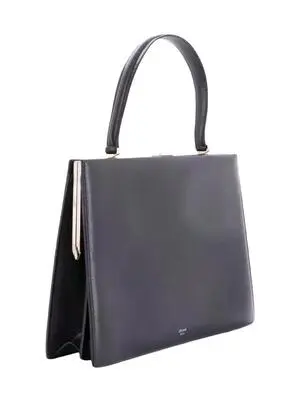 Celine Clasp Top Handle Bag - Grey