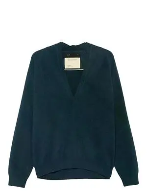 Frenckenberger Johnny Cashmere V-neck Sweater - Blue
