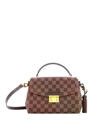 LOUIS VUITTON Croisette Damier Ebene Crossbody Bag - Brown