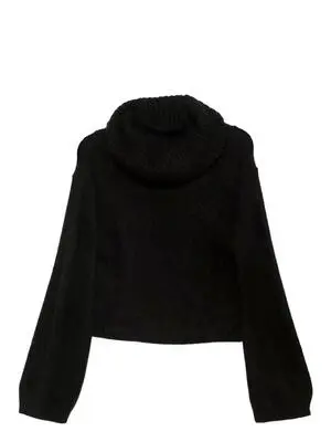 VERSACE Versace 2000s Mohair Blend Cowl Neck Knit Sweater