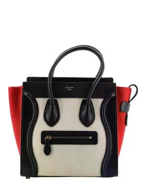 Celine Tricolor Luggage Bag - Black