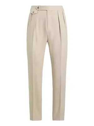 Polo Ralph Lauren Wool Flannel Tailored Trousers - Neutrals