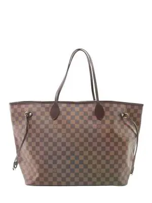 LOUIS VUITTON Damier Ebene Neverfull Gm Tote Bag - Brown