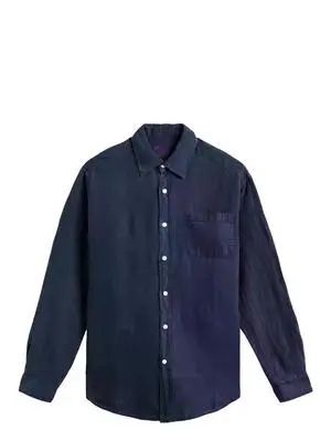 Portuguese Flannel Linen Chest-pocket Shirt - Blue