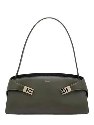 FERRAGAMO Ferragamo Hug East-West Shoulder Bag Green