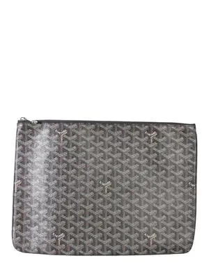 GOYARD Goyardine Canvas Senat Pouch GM