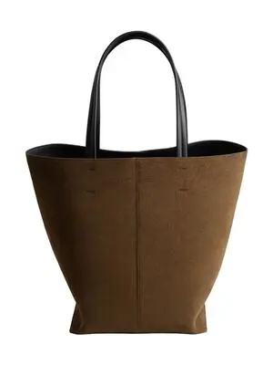 Phoebe Philo Double-handle Shoulder Bag With Detachable Pouch - Brown