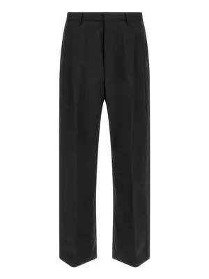 KIKO KOSTADINOV Tailored Pleated Trousers With Belt Loops - Black