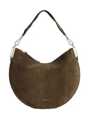 COCCINELLE Sunup Crescent Shoulder Bag - Fango