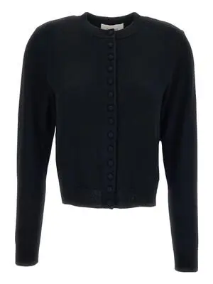 LISA YANG Wilona Button-front Cardigan - Black