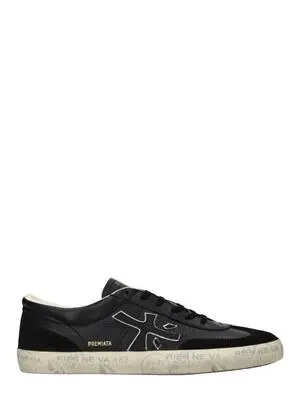 Premiata Round Toe Sneakers - Black