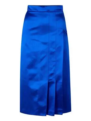 Gucci Satin Midi Skirt - Blue