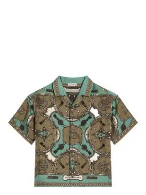 Dolce & Gabbana Geometric Tassel Print Shirt - Polychromatic