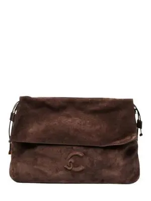 COCCINELLE Lidia Medium Suede Shoulder Bag - Red